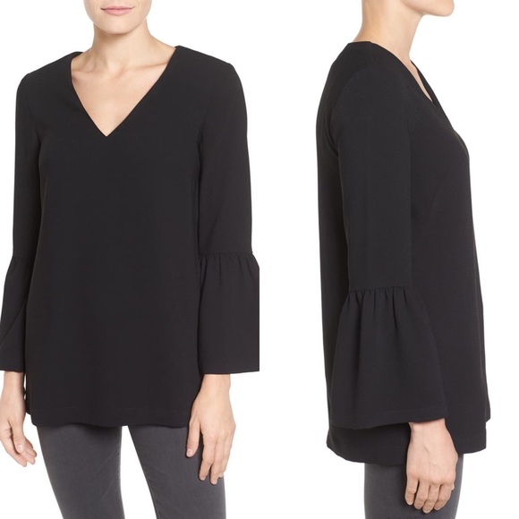 Halogen | Tops | Halogen Bell Sleeve Tunic Top | Poshmark